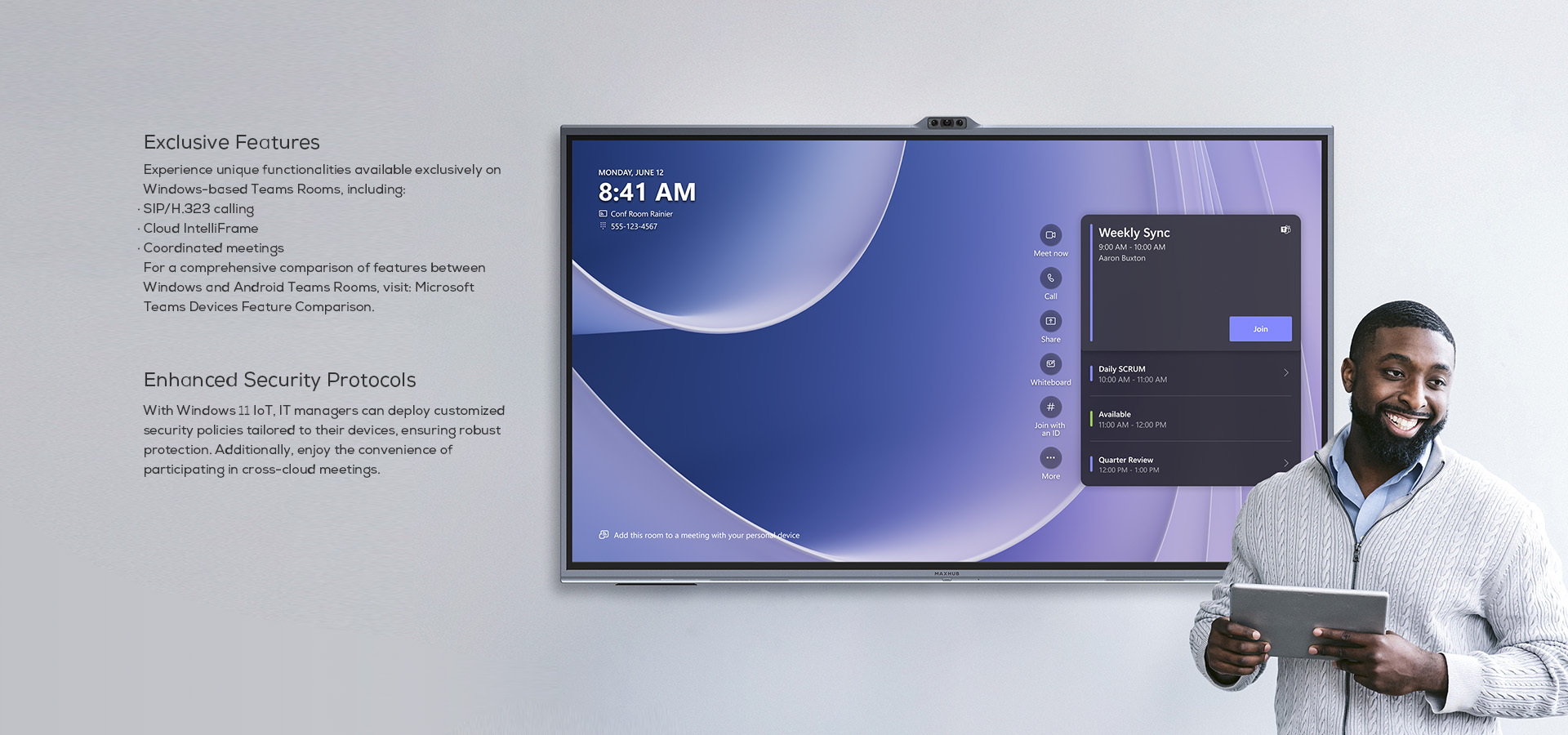 MAXHUB - XBoard for Microsoft Teams Rooms