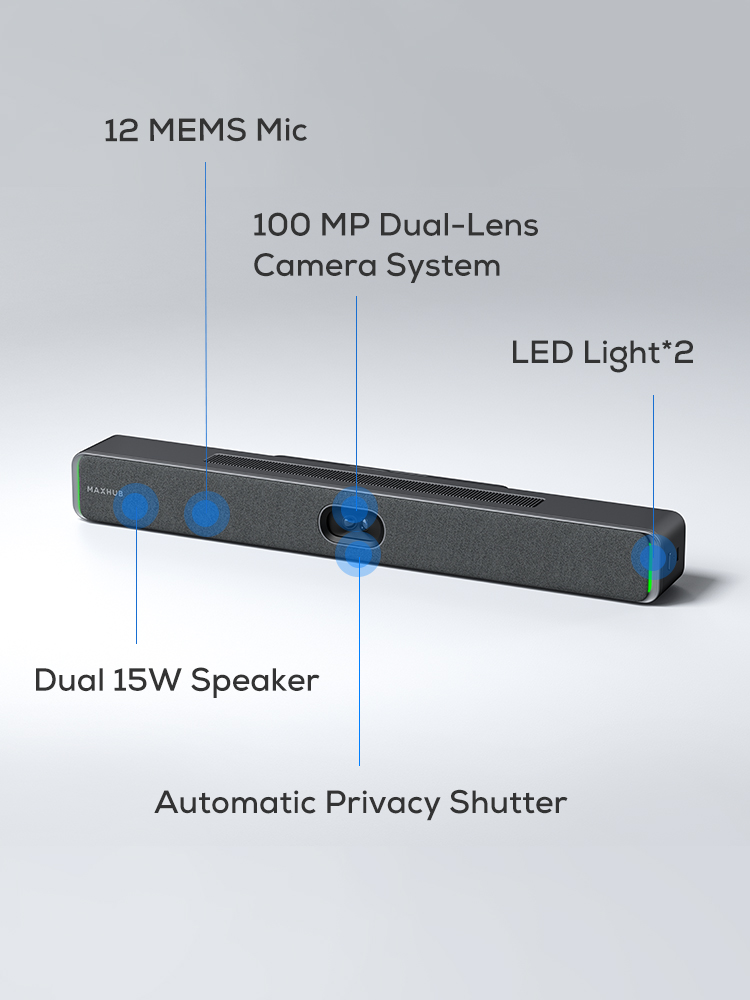 Maxhub XBar U50 - 4K All-in-One Video Bar for Huddle Rooms - Patia Avit ...