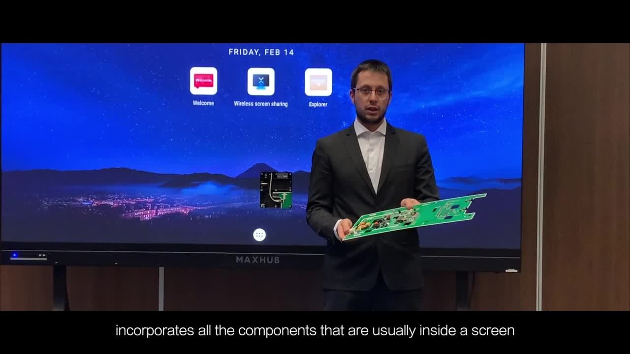 A new stage: MAXHUB Ultra-wide LED Wall + MAXHUB Smart Podium